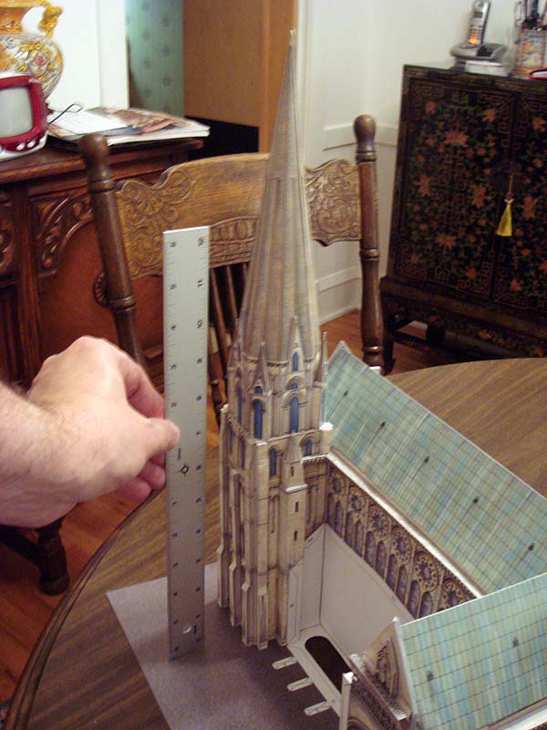 Paper model of Chartres Cathedral – IT’S DONE! | Aleph Naught & the ...