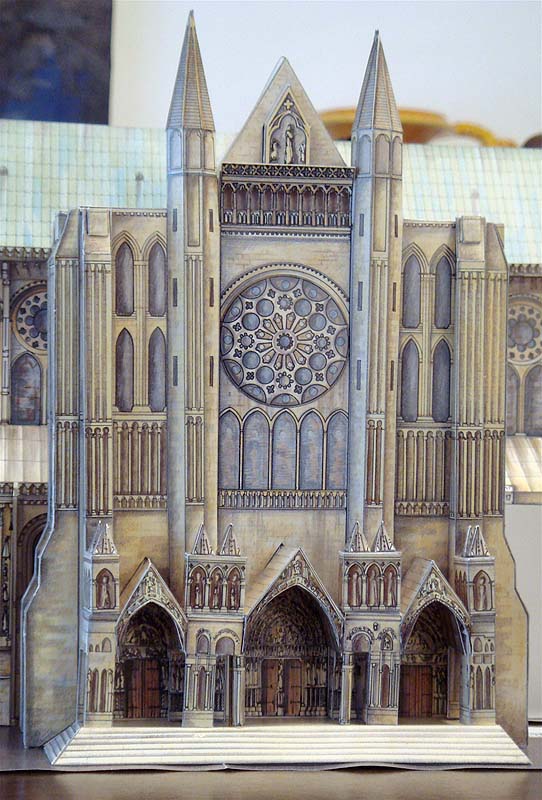 Paper model of Chartres Cathedral – IT’S DONE! | Aleph Naught & the ...