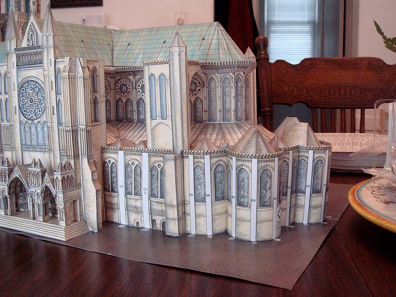 Paper model of Chartres Cathedral – IT’S DONE! | Aleph Naught & the ...