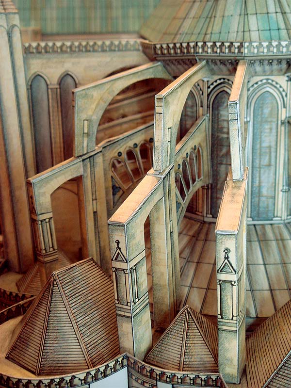 Paper model of Chartres Cathedral – IT’S DONE! | Aleph Naught & the ...