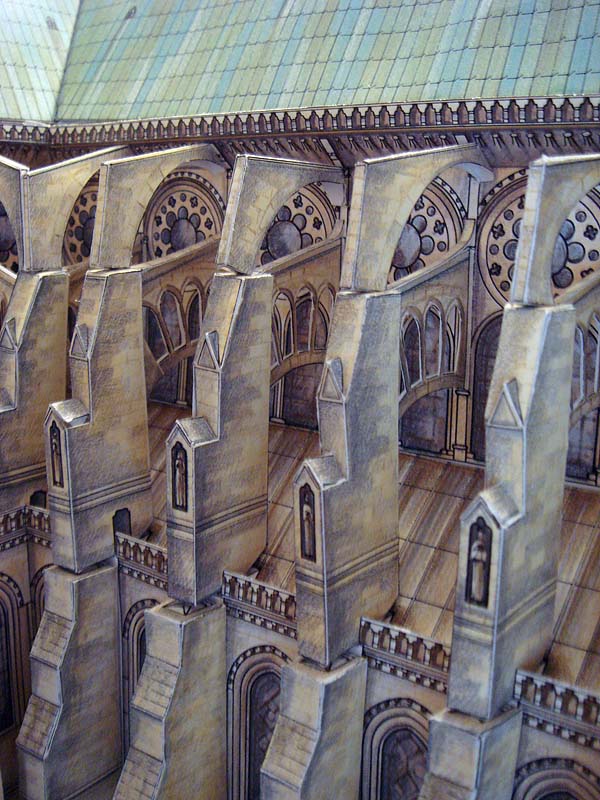 Paper model of Chartres Cathedral – IT’S DONE! | Aleph Naught & the ...