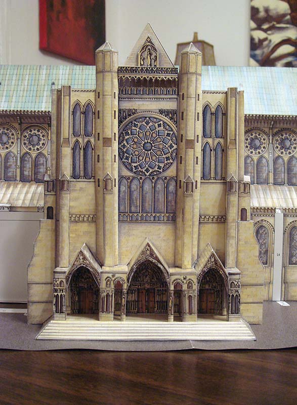Paper model of Chartres Cathedral – IT’S DONE! | Aleph Naught & the ...