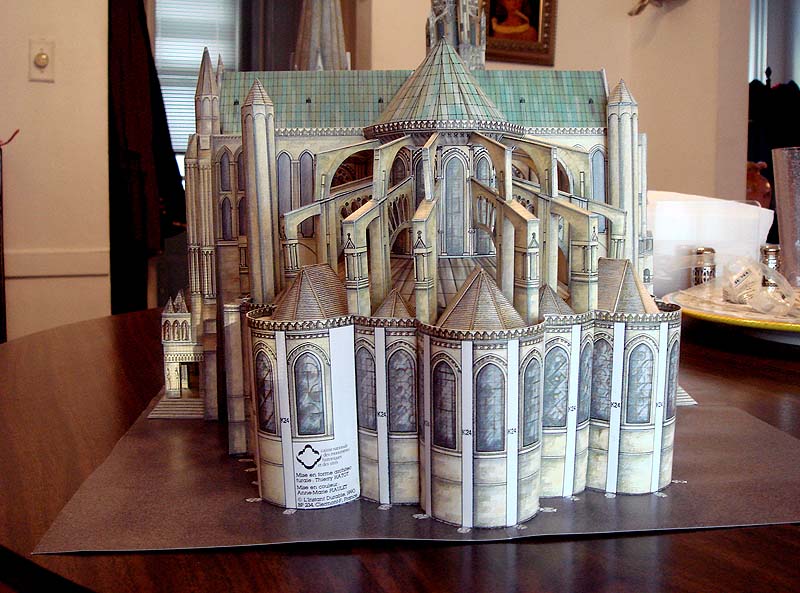 Paper model of Chartres Cathedral – IT’S DONE! | Aleph Naught & the ...