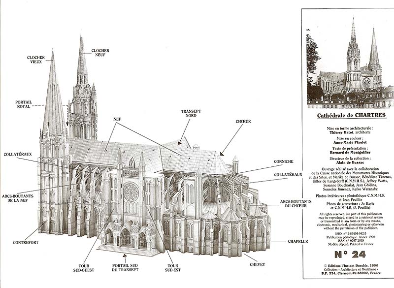 Brochure from Chartres Cathedral paper model – Cathédrale De Chartre ...